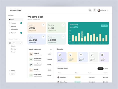 Wallet Dashboard Ui Design In 2025 Dashboard Ui Ui Design Dashboard