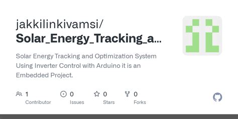 Github Jakkilinkivamsisolar Energy Tracking And Optimization System
