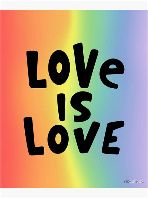 Love Is Love Gay Pride Month Lgbt Pansexual Rainbow Flag Sticker For