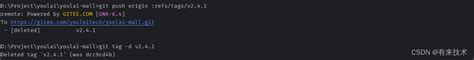 Git 标签Tag实战打标签和删除标签的步骤指南 阿里云开发者社区
