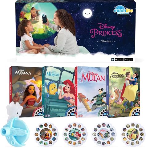 Moonlite Mini Proyector Storytime Con 4 Historias De Princesas De