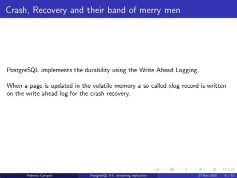 Streaming Replication