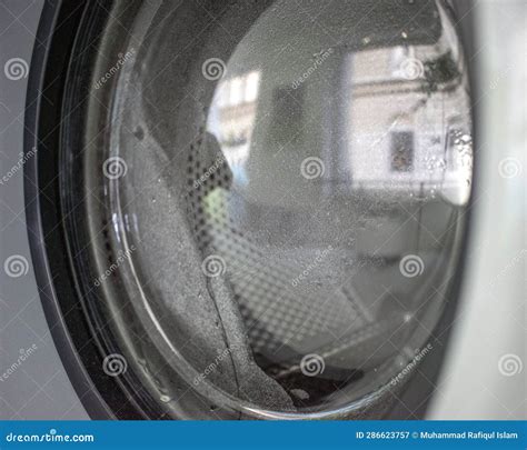 Laundromat Washing Machine Artistic Snapshot And Selected Focus Stock