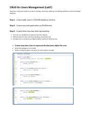 Solution Of Lab7 WebProgramming 2 1 Pdf CRUD For Users Management