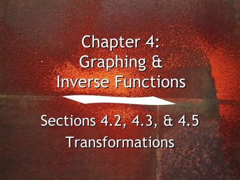 PPT Chapter Graphing Inverse Functions PowerPoint Presentation ID