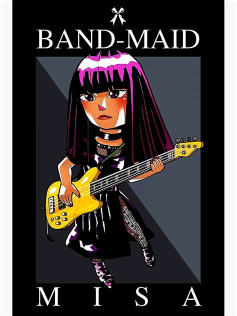 Band Maid Bassist Misa Poster For Sale By Drongsartshop Redbubble