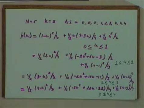 Lecture Modelling Of B Spline Curves YouTube