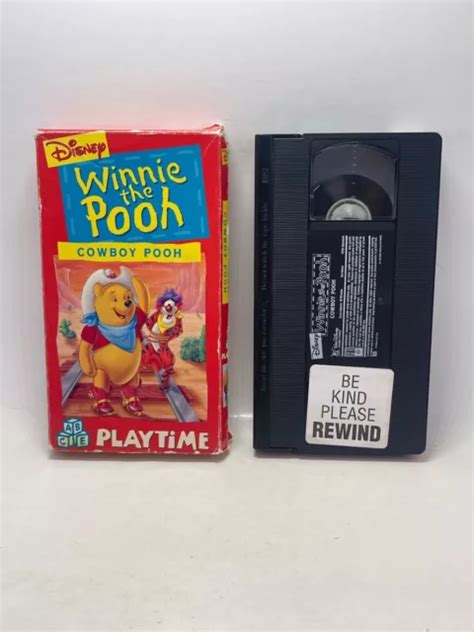 Winnie The Pooh Pooh Playtime Cowboy Pooh Vhs Good Picclick Uk