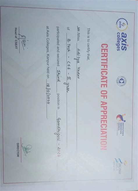 aditya yadav on linkedin thrilled to share that i secured 3rd position in our college tech fest …