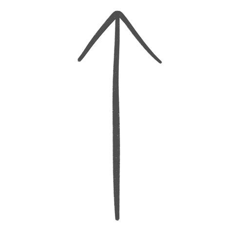 Grey Arrow Line Up Or Top Sketch Arrow Line Element 39651867 PNG