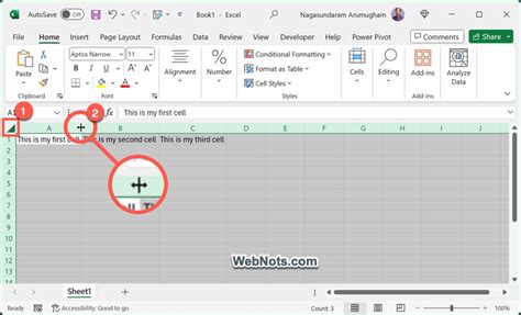 how to auto fit cells width in excel worksheet webnots