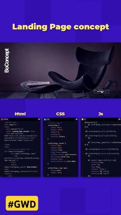 Landing Page Landingpage Coding Css Code Javascript Js Shorts