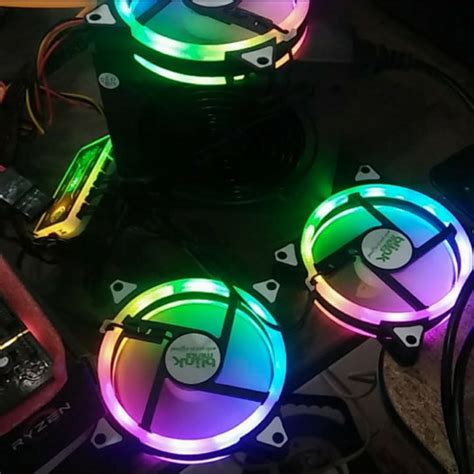 Jual Fan Cassing 12cm Dual Ring Rgb Colokan 6 Pin Kota Surabaya