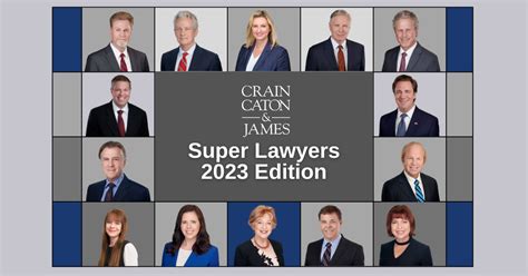 Crain Caton And James Attorneys Recognized In Super Lawyers List 2023 Edition Crain Caton And James