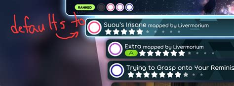 Customize Default Difficulty Selection · Ppy Osu · Discussion 21985