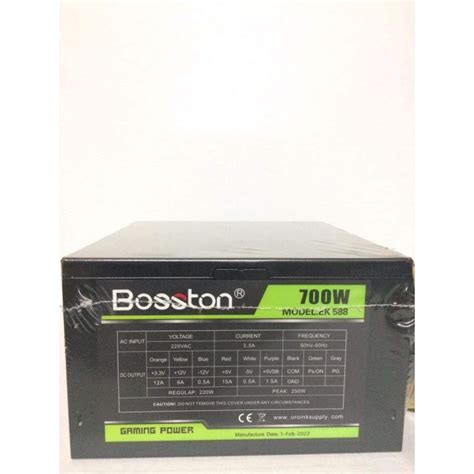 Spot EPC BOSSTON W BIG FAN With PIN PSU COMPUTER DESKTOP CPU POWER SUPPLY Lazada PH