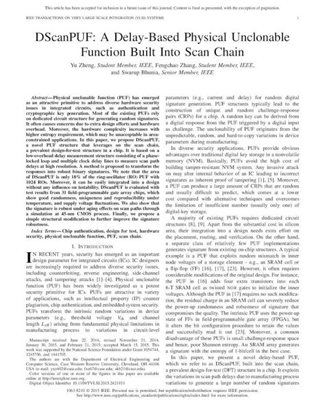 Pdf Ieee Transactions On Very Large Scale Integration Swarupeceufl