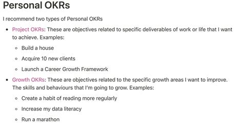 Personal Okr Guide By Chris Nicol