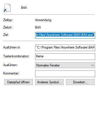 No B4A Icon In The Taskbar B4X Programming Forum