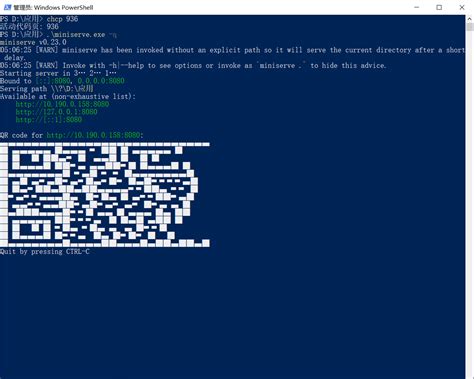 qr code problem · issue 628 · svenstaro miniserve · github