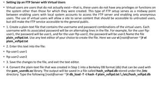 FTP In Linux Pptx