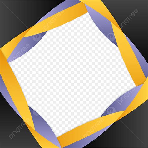 Abstract Border Gradient Template Design Dynamic Liquid Geometry Png