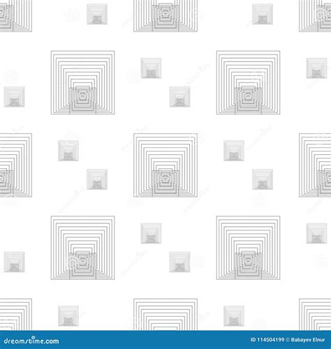 Vector Modern Seamless Geometry Pattern Line Squares Black Abstract Geometric Background