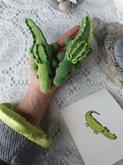 Crocodile Toy Crochet Pattern Amigurumi Crochet Pattern Etsy