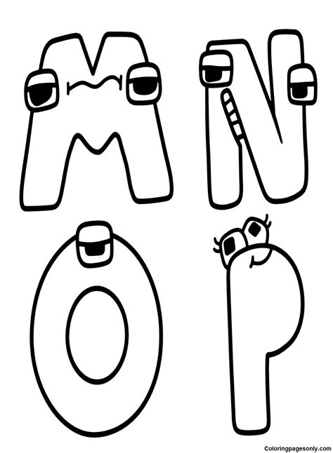 Alphabet Lore Images Coloring Pages Free Printable Coloring Pages