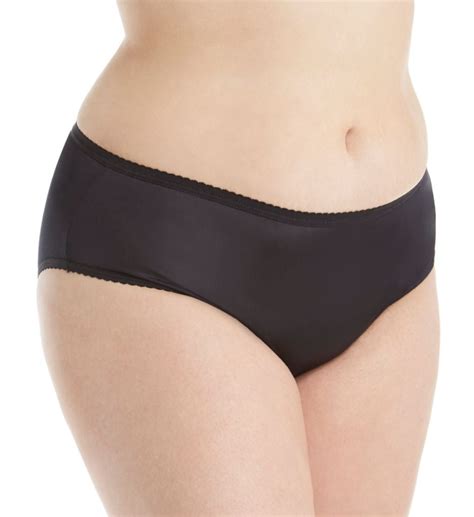 Shadowline Womens Shadowline 11042p Plus Size Nylon Classics Hipster