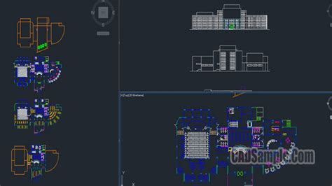 Library Project Dwg Drawing CADSample Free DWG CAD File