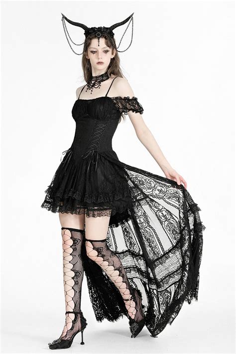 Dark In Love Alice Black Lace Gothic Prom Dress Gothic Dresses