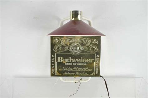 Vintage Budweiser Light Up Advertising Beer Lamp Matthew Bullock
