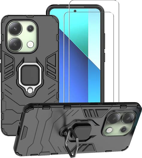 WRTBS Funda Para Xiaomi Redmi Note G Case Mica De Vidrio Cristal