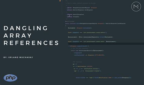 Handle Dangling Array References In Php You Can Create Array
