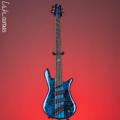 Spector Ns Dimension 5 Multiscale Bass Black And Blue Gloss Ish Guitars