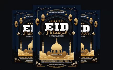Eid Mubarak Event Flyer Template 243294 Templatemonster