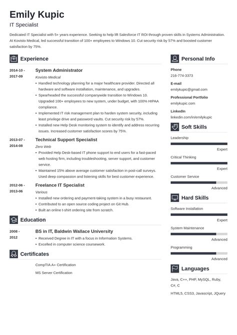 Technical Resume Examples Template Writing Guide