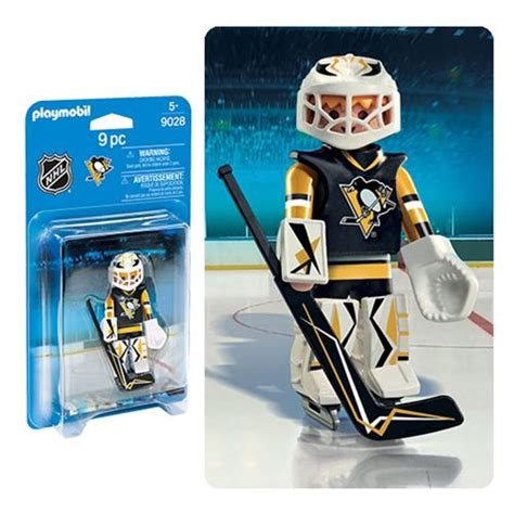 Playmobil 9028 Nhl Pittsburgh Penguins Goalie Action Figure