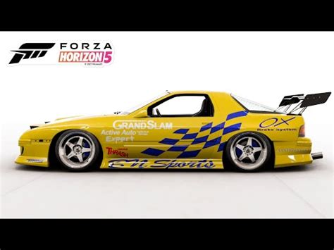 Mitsuru Haraguchi S RX 7 Livery Speedpaint Forza Horizon 5 YouTube