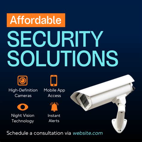 Security Solutions Instagram Post Brandcrowd Instagram Post Maker