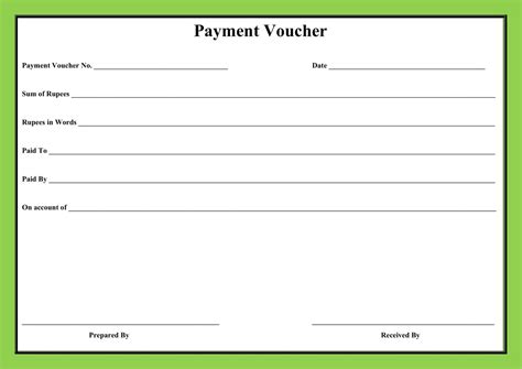 Download Payment Voucher Format In India In Word Docx