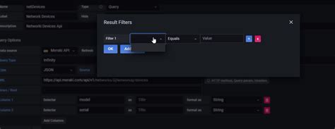 Filter Template Variable From Json Query Using Infinity Datasource