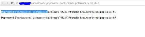 สอบถามปัญหา Deprecated: Function eregi() is deprecated ช่วยชี้แนะที่ครับ