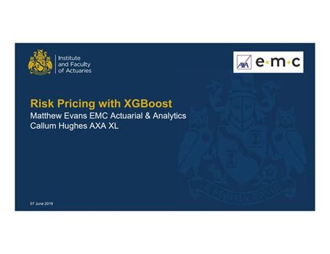 Insurance Risk Pricing With Xgboost Pdf