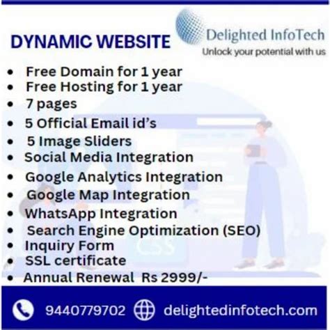 Dynamic Website Development Service At 15000 Month In Hyderabad ID