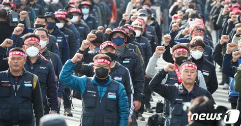부산신항 1000여명 집결화물연대 파업에 물류대란 우려