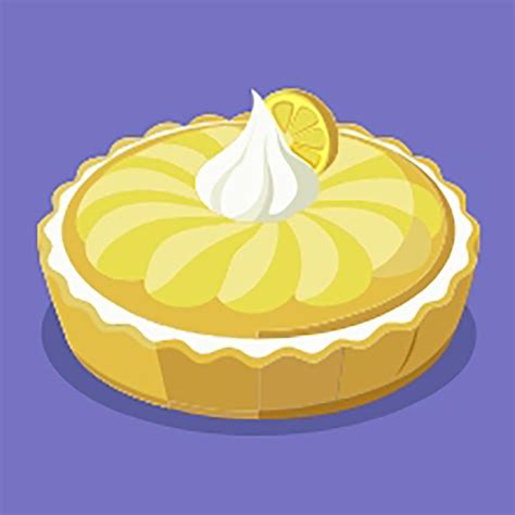 Lemon Meringue Pie Food Vector Illustration Premium Ai Generated Image