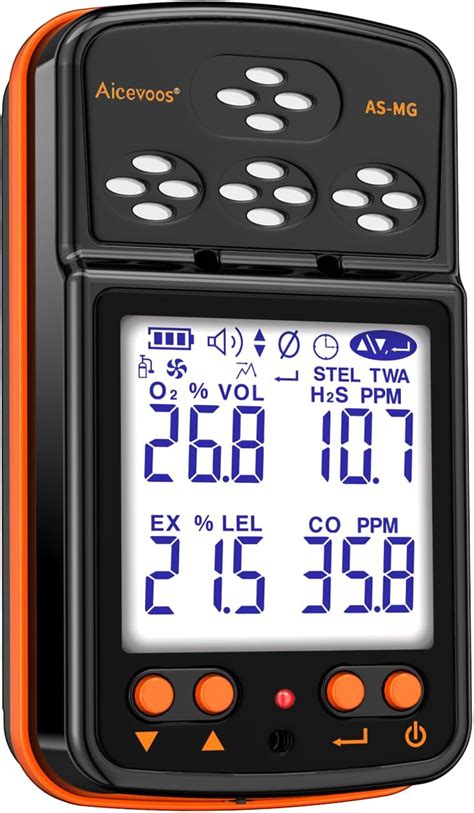 Toptes Guard 101 Gas Detector 4 Gas Monitor For H2s Co Lel And O2