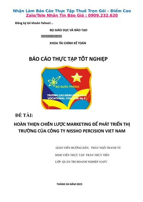 Báo Cáo Thực Tập Khoa Tài Chính Kế Toán Zalo Tele Nhắn Tin Báo Giá Đăng ký tài kho